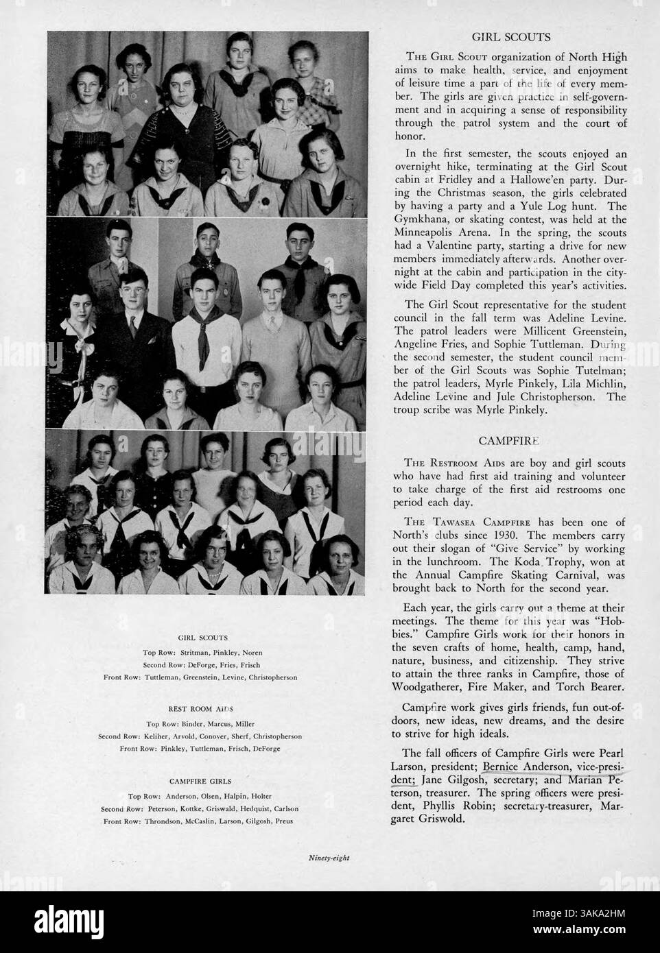 The 1934 Polaris yearbook from North High School captures student and ...