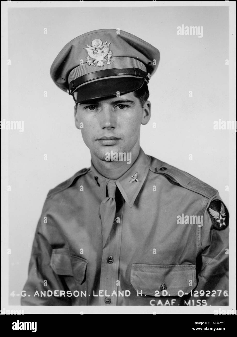 Second Lieutenant Leland H. Anderson is recorded in military records ...