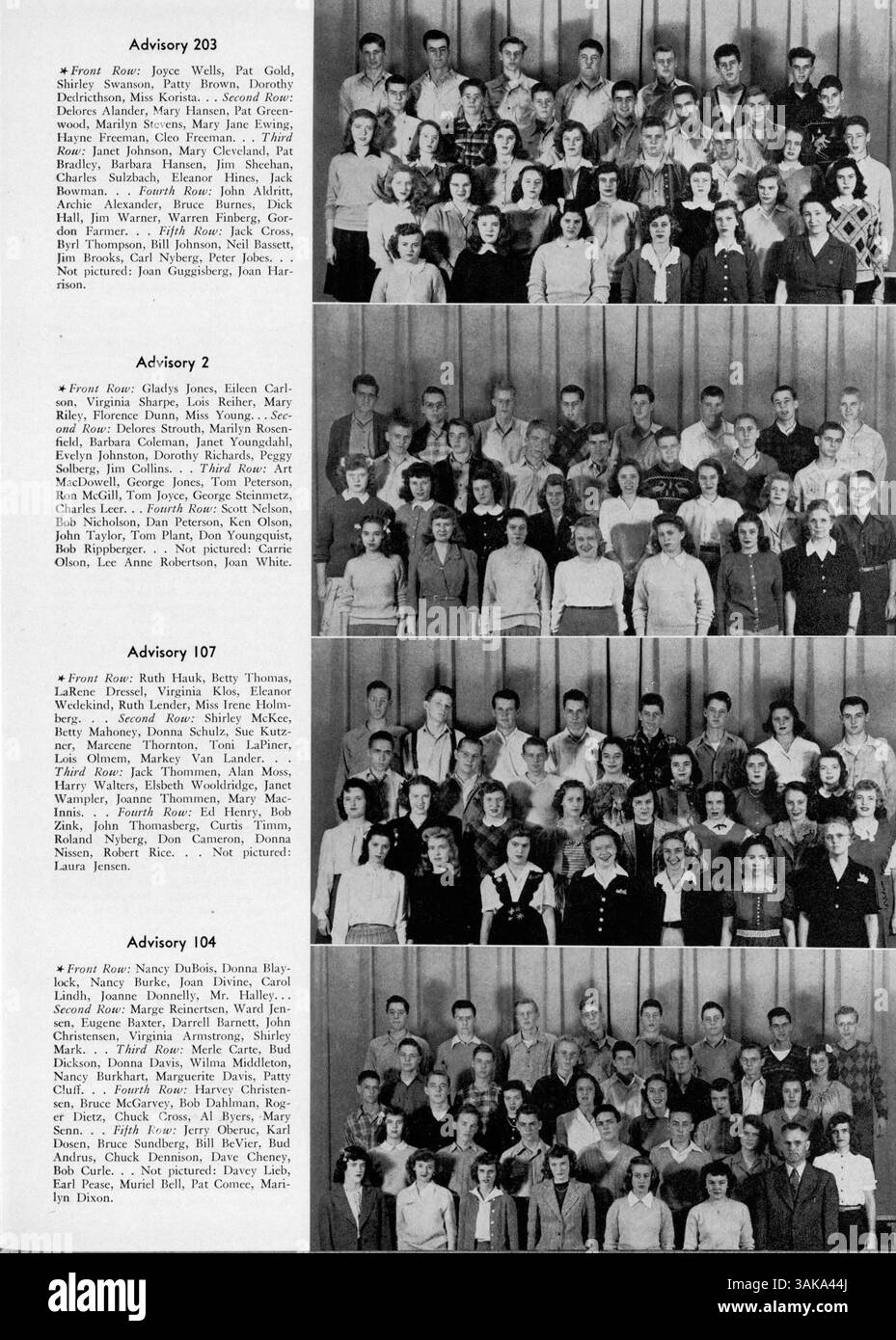 The 1945 'Wagistanian' Yearbook from Southwest High School reflects on ...