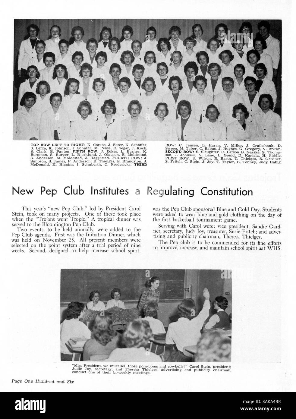 The 1960 'Wayako 60' yearbook from Wayzata High School highlights the ...