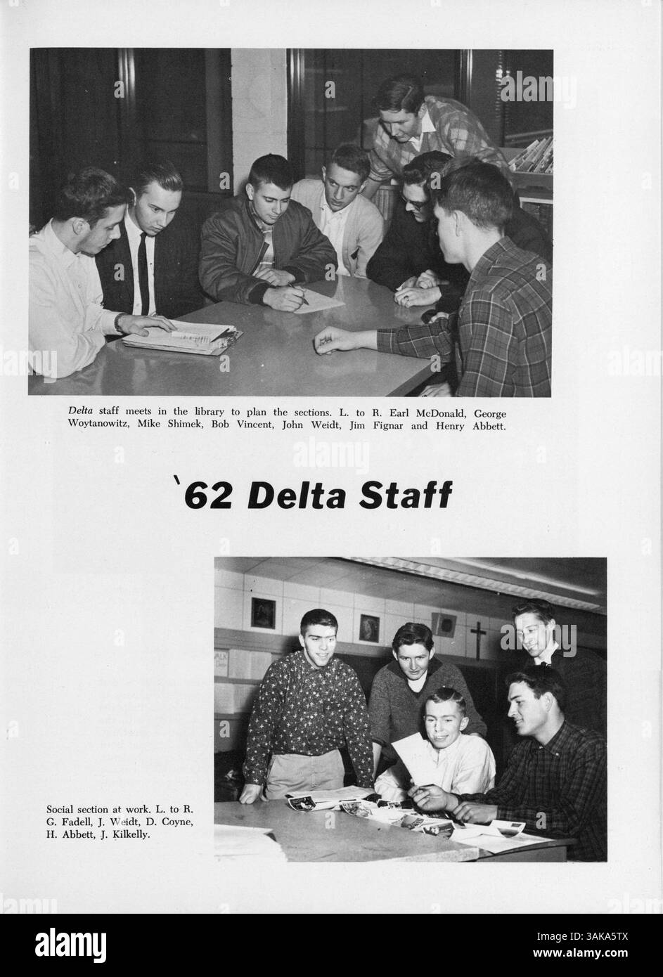 This yearbook, Delta 1962, from De La Salle High School, captures the ...