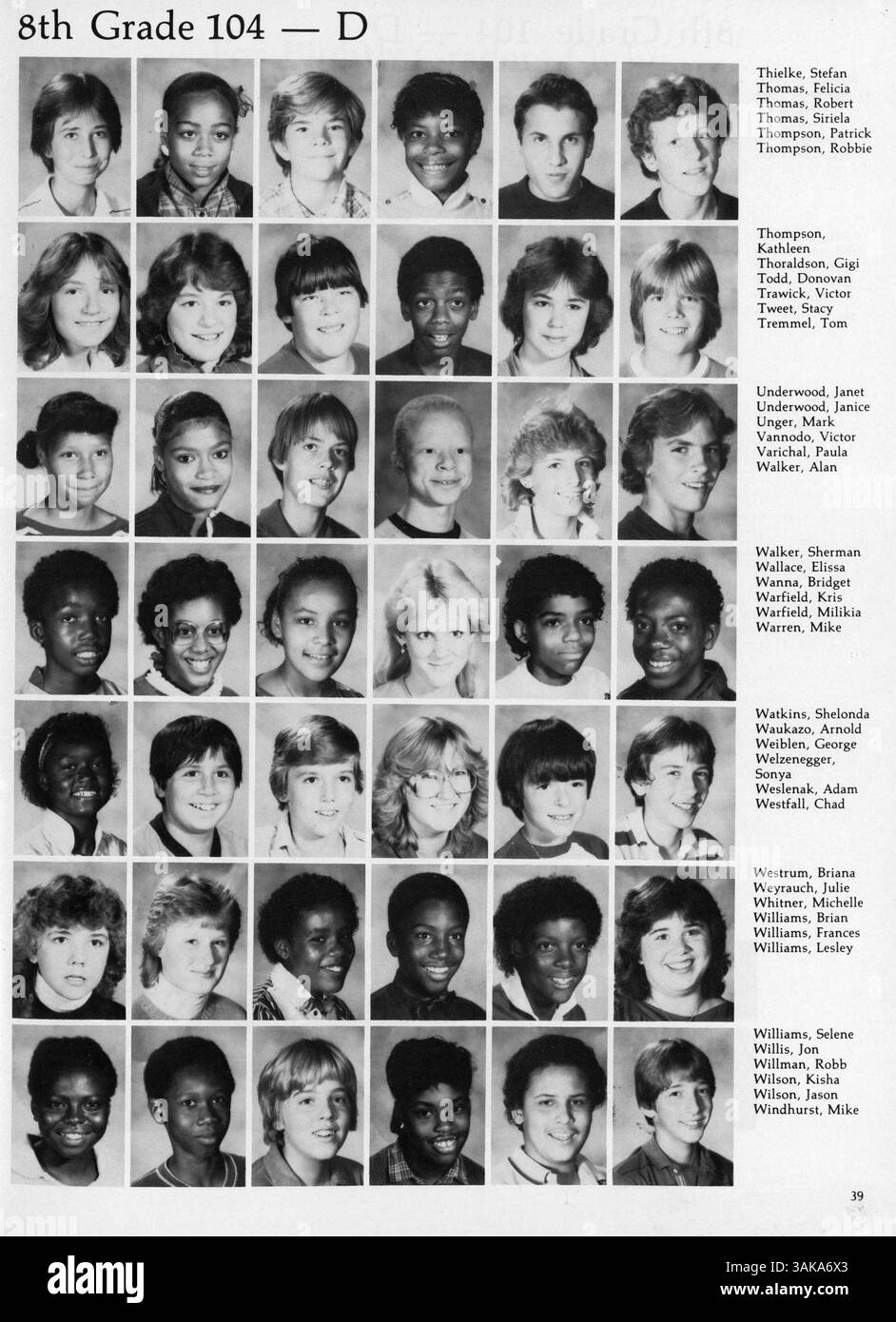 The 1984 yearbook from Northeast Jr. High showcases the 1983-1984 ...