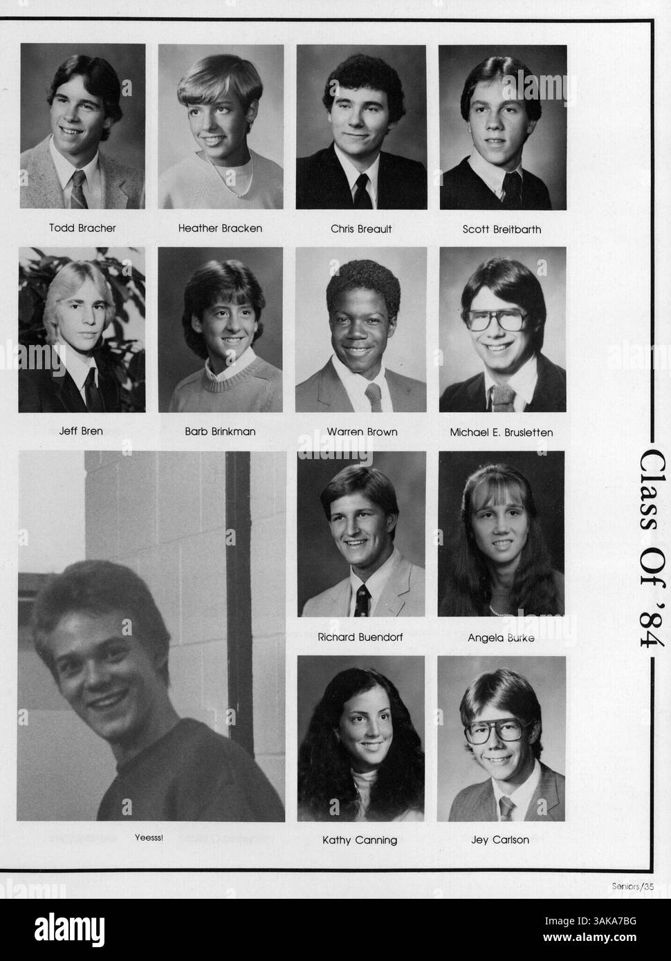 The 'Regalia '84' yearbook from Hopkins High School highlights the key ...