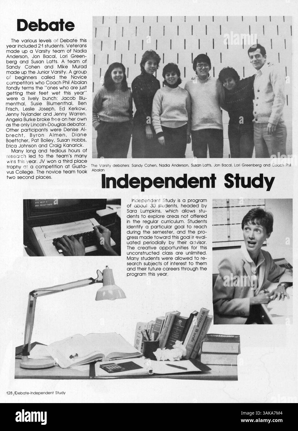 The 1984 Hopkins High School yearbook captures significant school ...