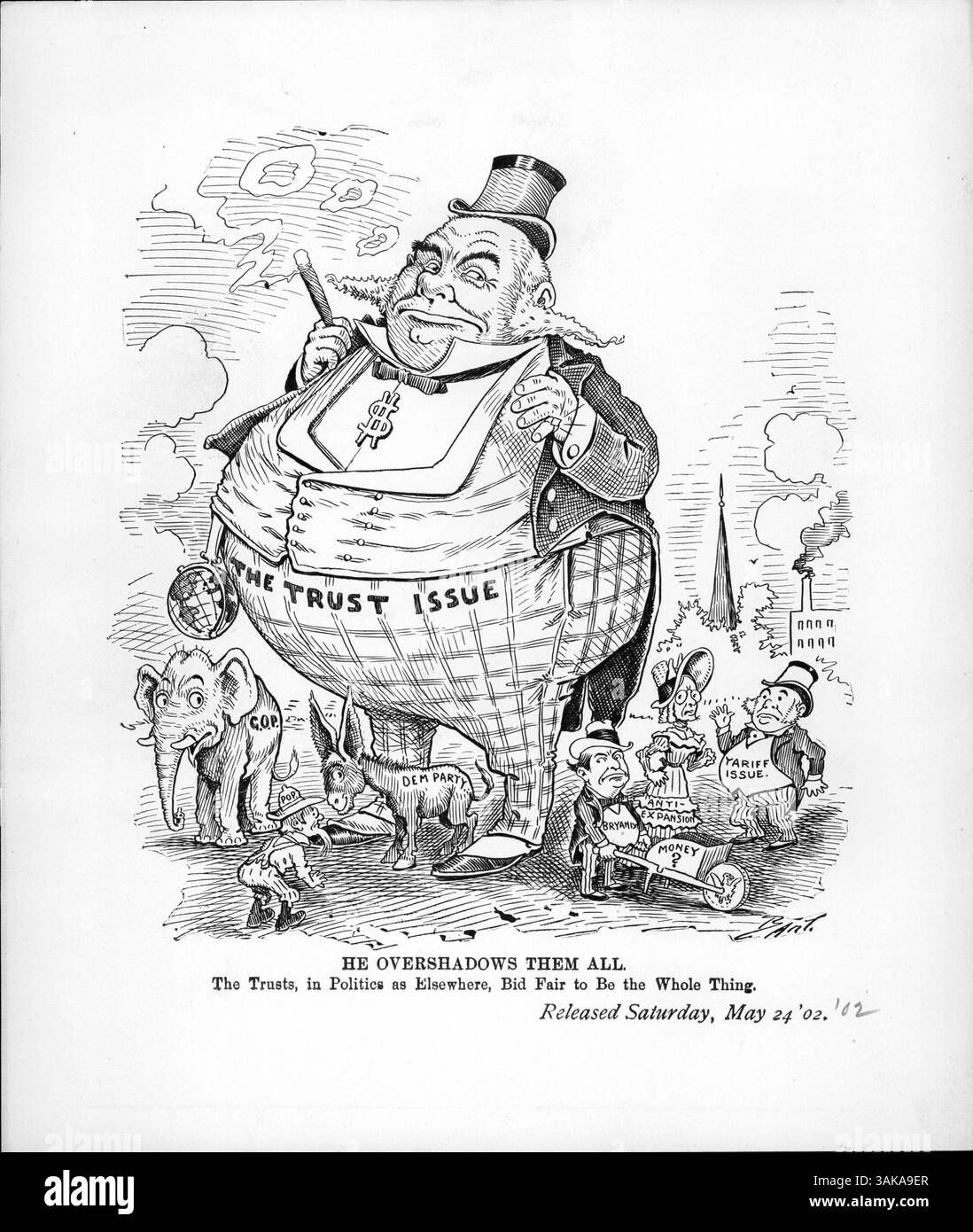 Political cartoons government Black and White Stock Photos & Images - Alamy