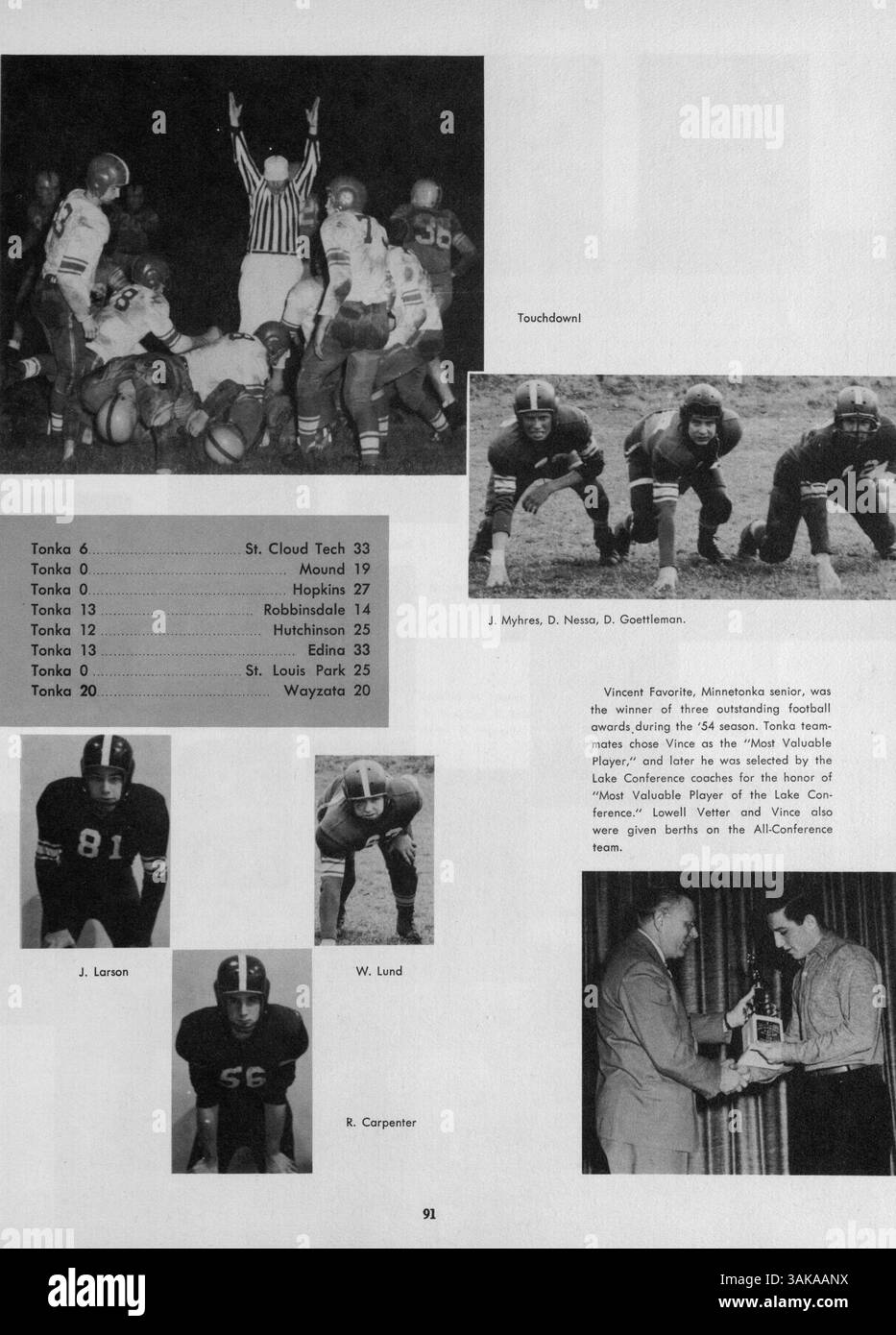 Voyageur 55, the 1955 Minnetonka High Yearbook, provides a ...
