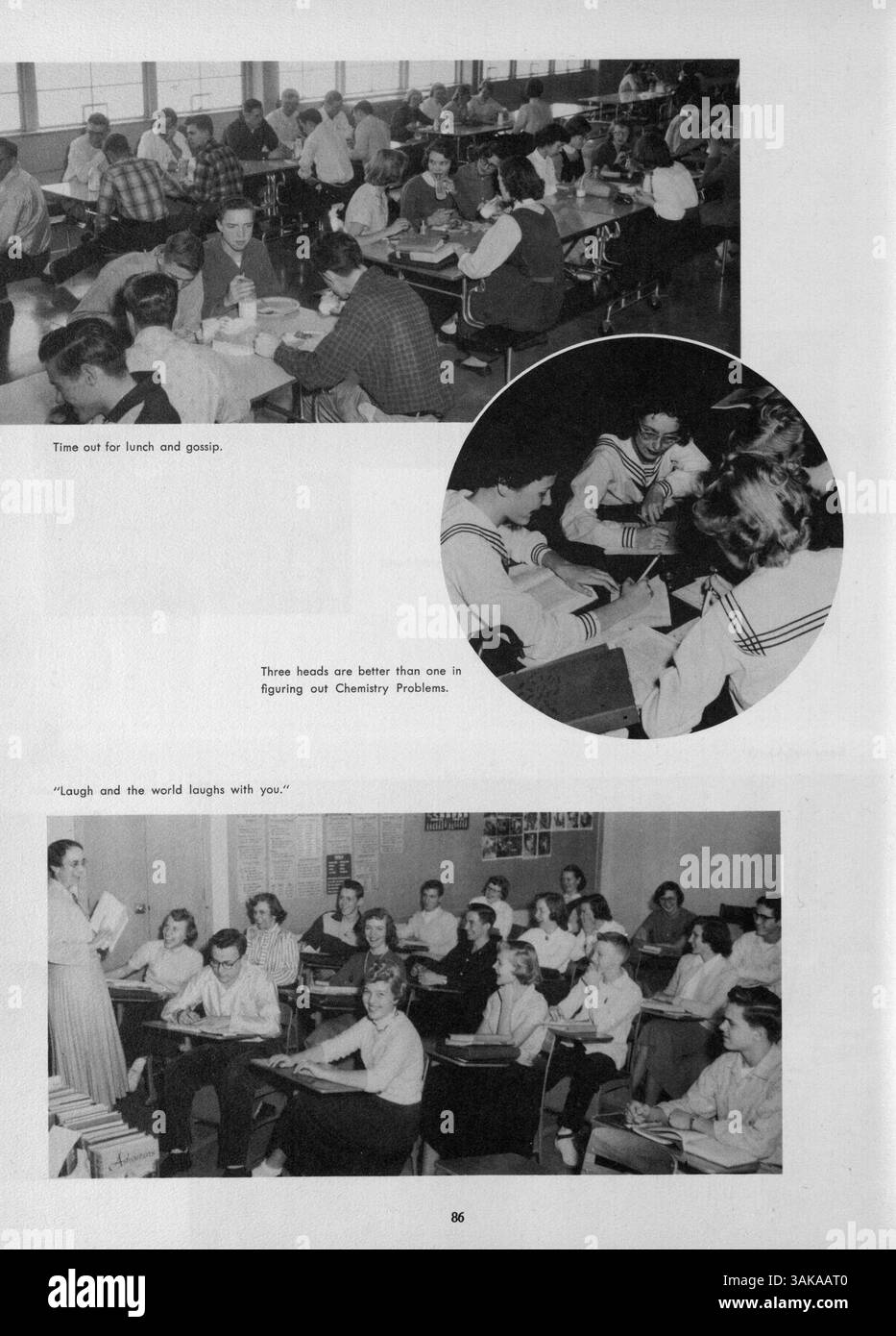 The 1955 Minnetonka High Yearbook, titled Voyageur 55, documents the ...