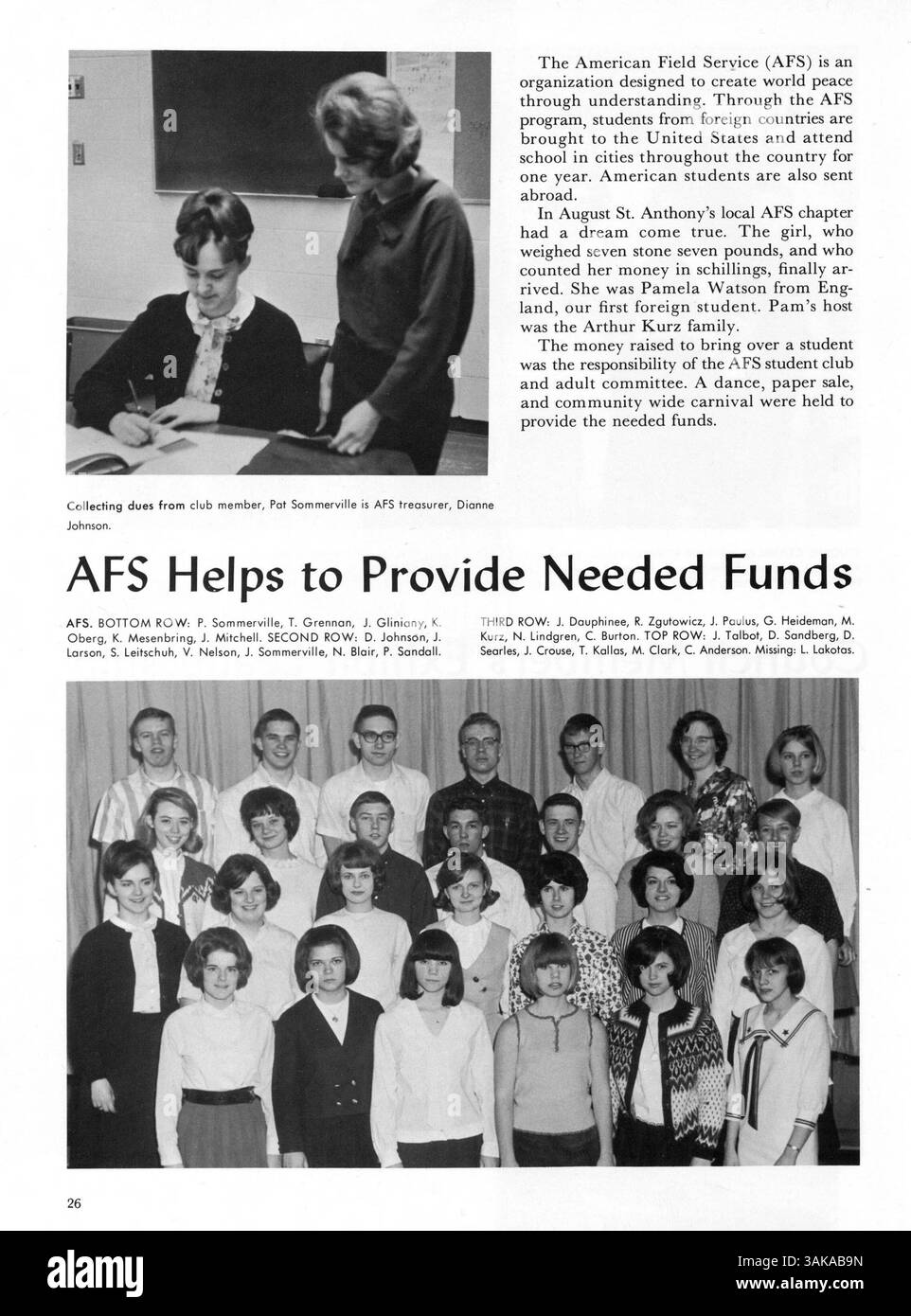 The 1965 St. Anthony Village High School yearbook features student ...