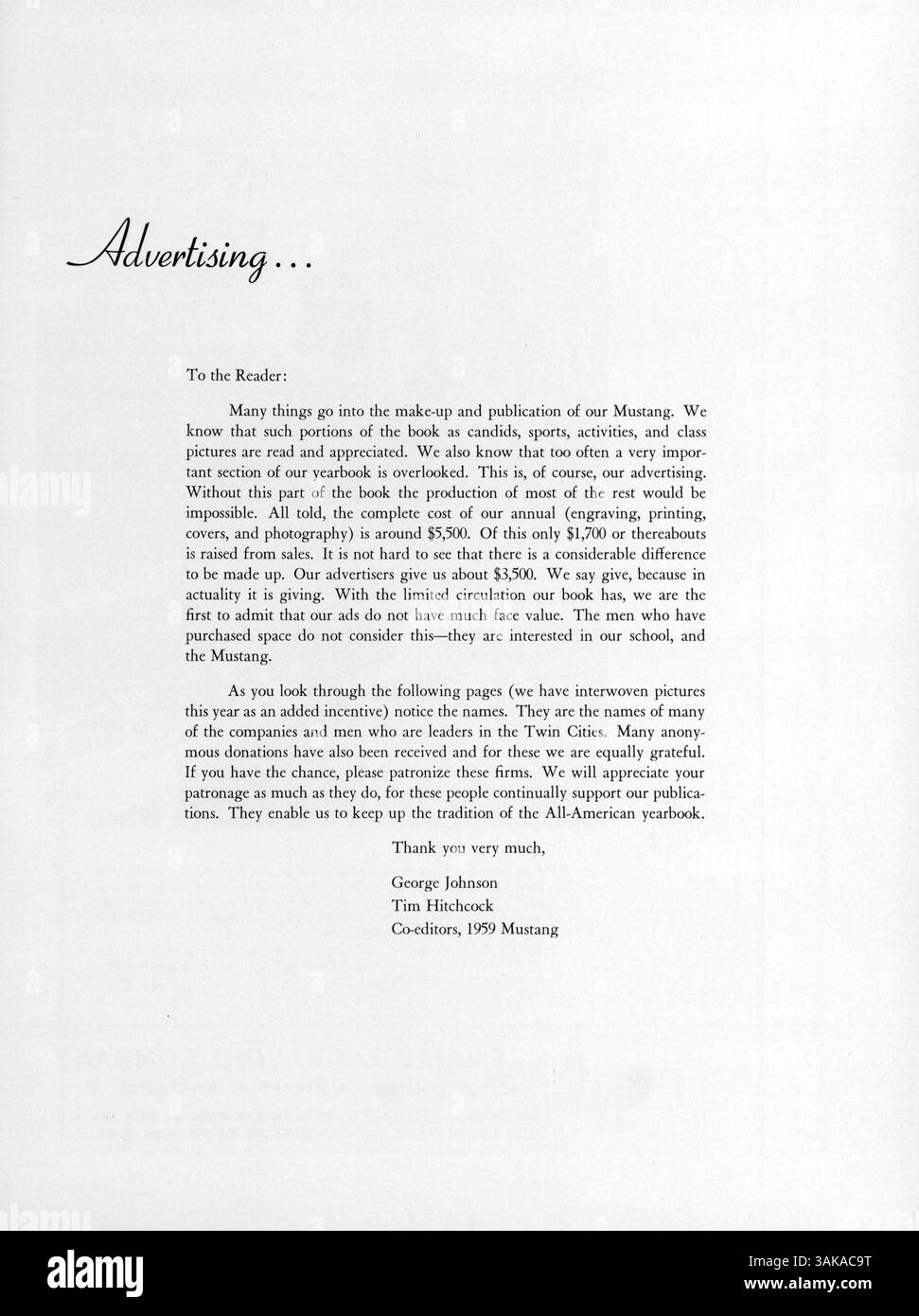 This high school annual, 'Mustang 1959', captures moments from the 1958 ...
