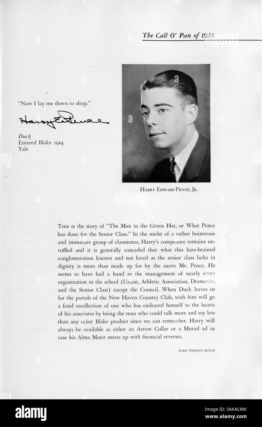 Blake Yearbook 1935, Call-O'-Pan, documents the people and events that ...