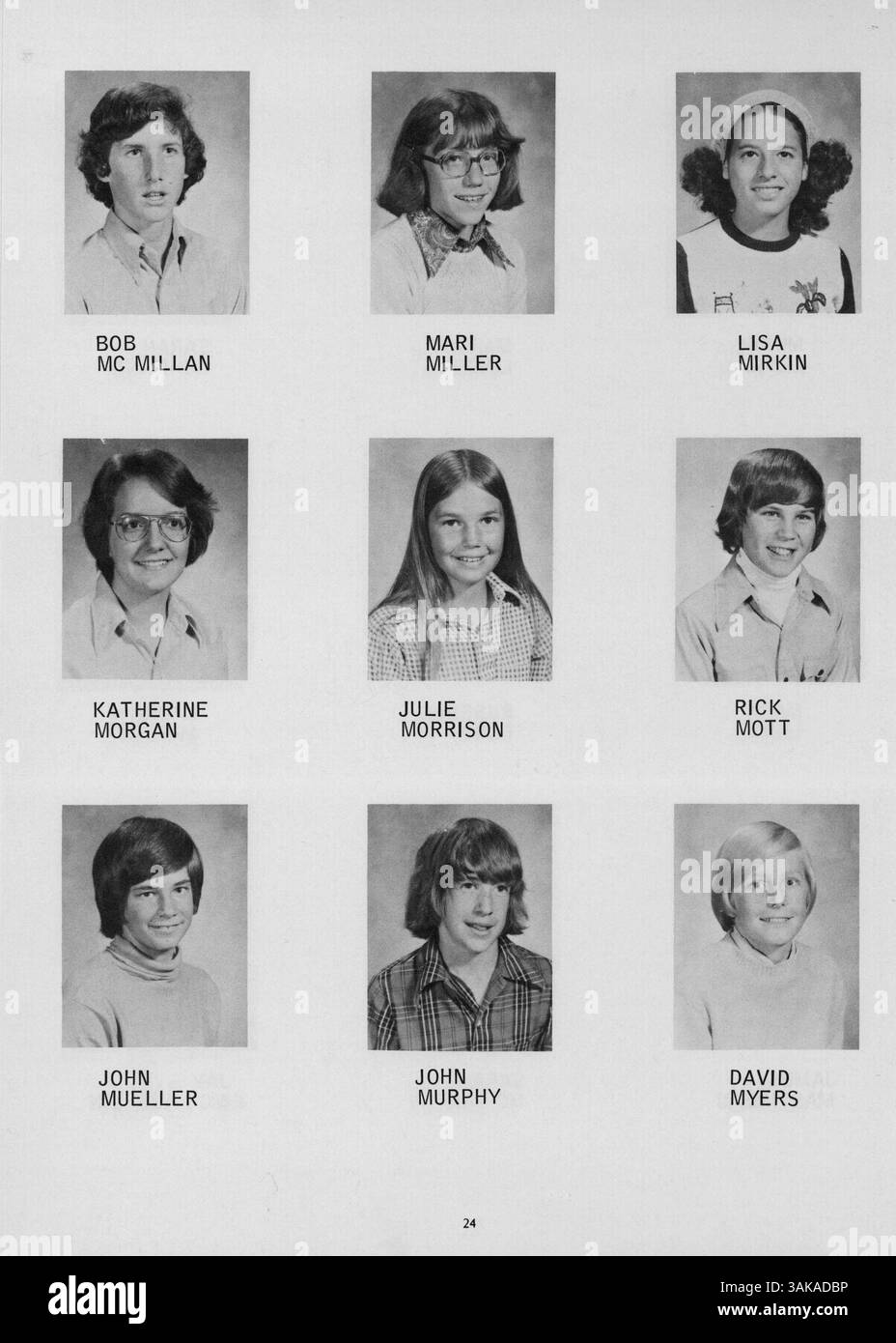 The 1976 Blake Middle School Yearbook, titled 'Images 76,' captures ...