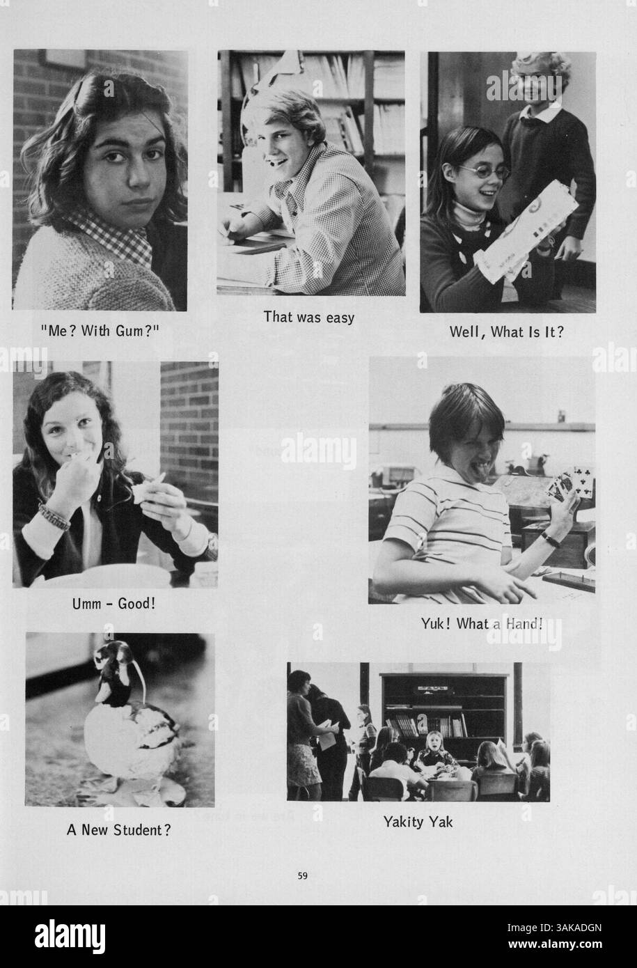 The 1976 'Images 76' yearbook from Blake Middle School records key ...