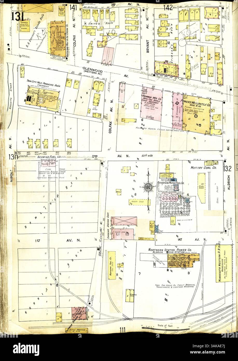 This volume of Sanborn fire insurance maps documents the growth of ...