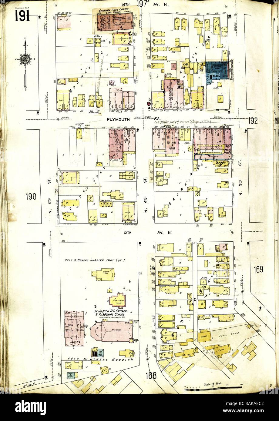 Sanborn Maps of Minneapolis, Volume 2 display urban growth by ...