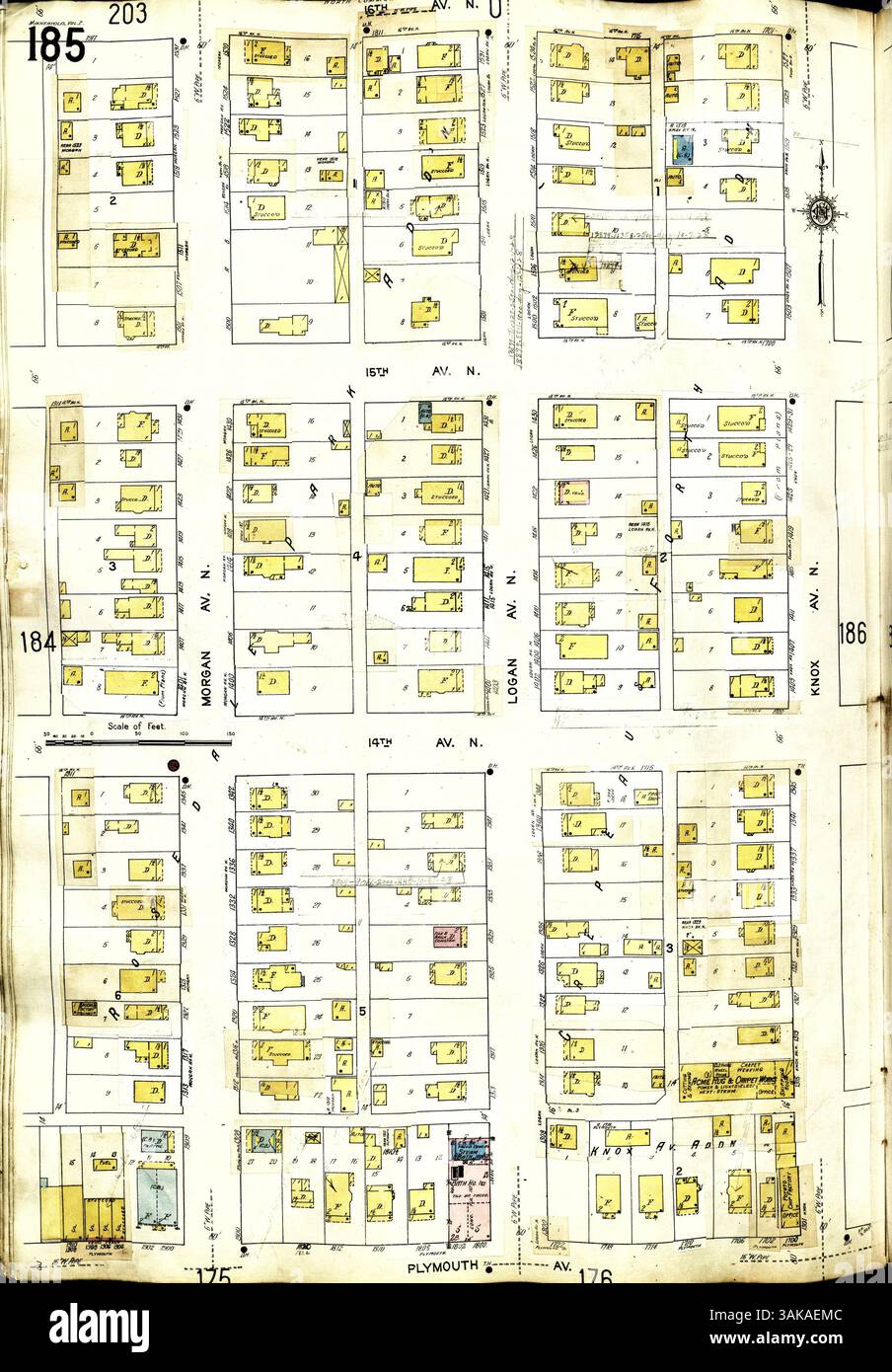 Sanborn Insurance Maps, Volume 2 for Minneapolis, created between 1912 ...