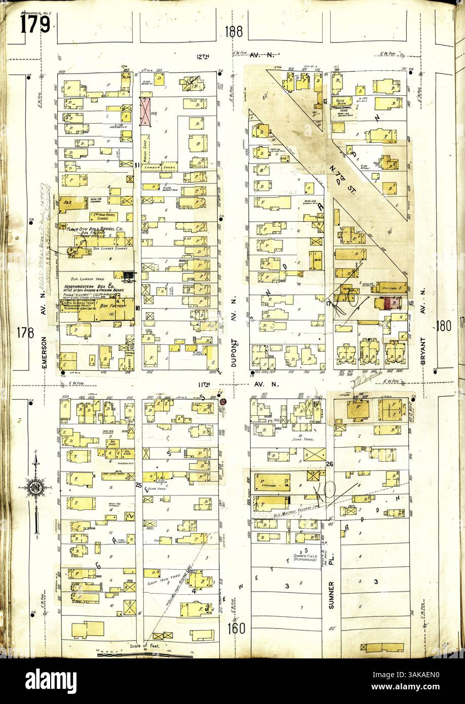 Sanborn Insurance Maps, Volume 2, depict the growth of Minneapolis from ...