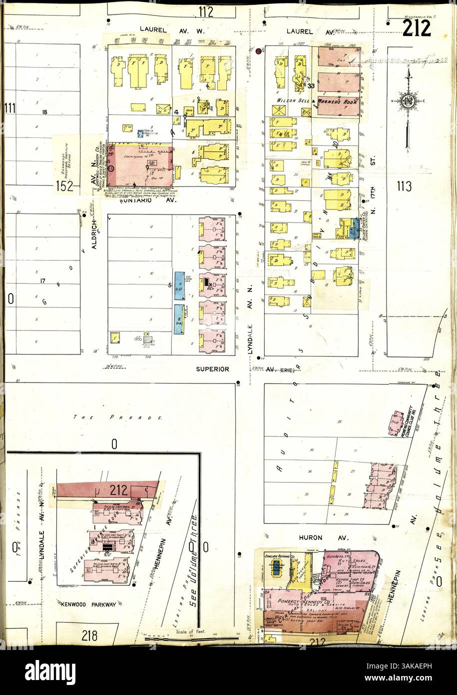 Sanborn insurance maps detail the development of Minneapolis, including ...