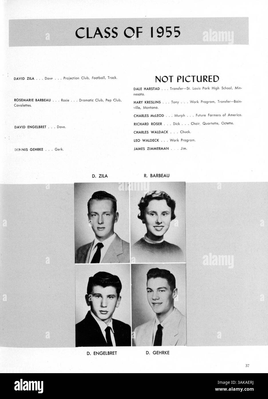 The 1955 edition of the Hopkins High yearbook, Warrior, highlights the ...