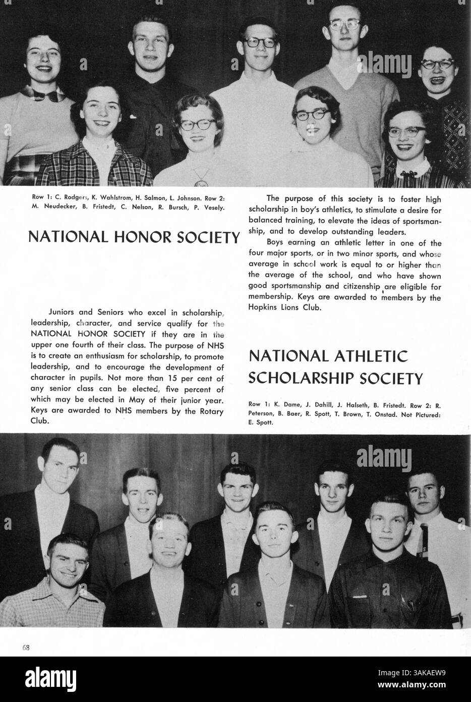 This 'Warrior 1955' yearbook from Hopkins High documents the students ...