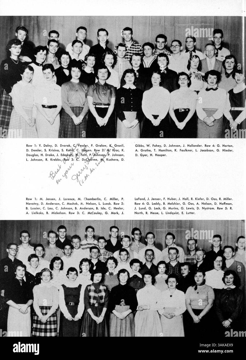 This 1955 edition of the Hopkins High Warrior yearbook captures the ...
