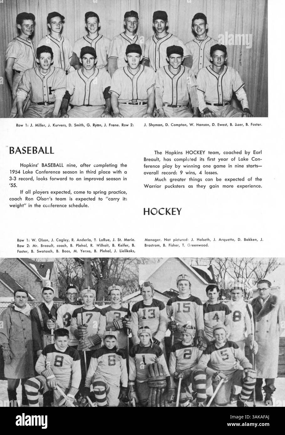 The 1955 edition of Hopkins High's 'Warrior' Yearbook highlights ...