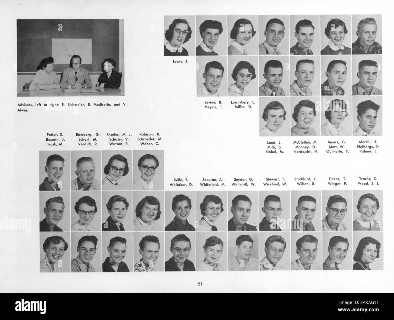 This 1954 yearbook from University High School captures the student ...