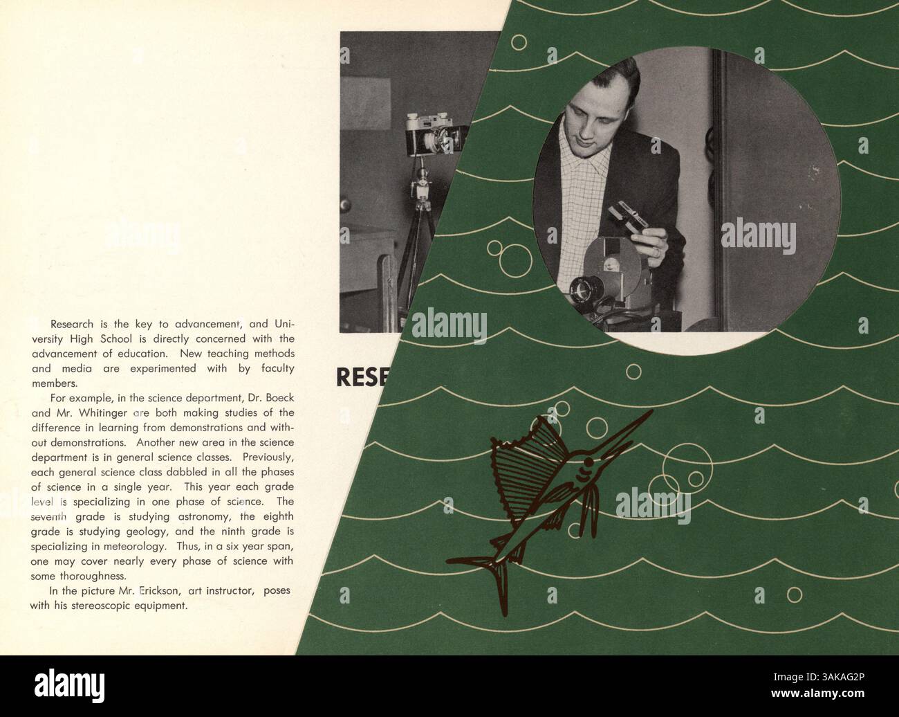 This 1954 yearbook from University High School features students ...