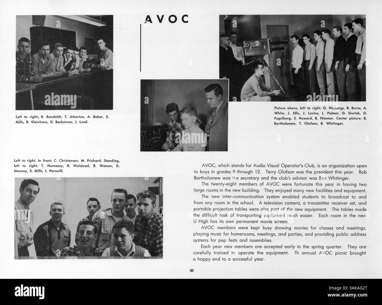 The 1954 University High School yearbook, Bisbila '54, highlights ...