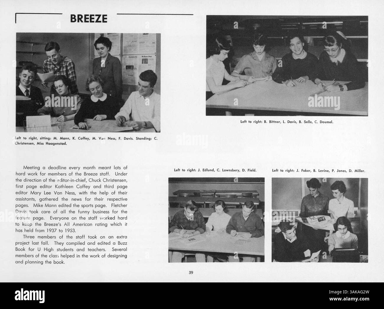 Bisbila '54, the 1954 yearbook from University High School, is a ...