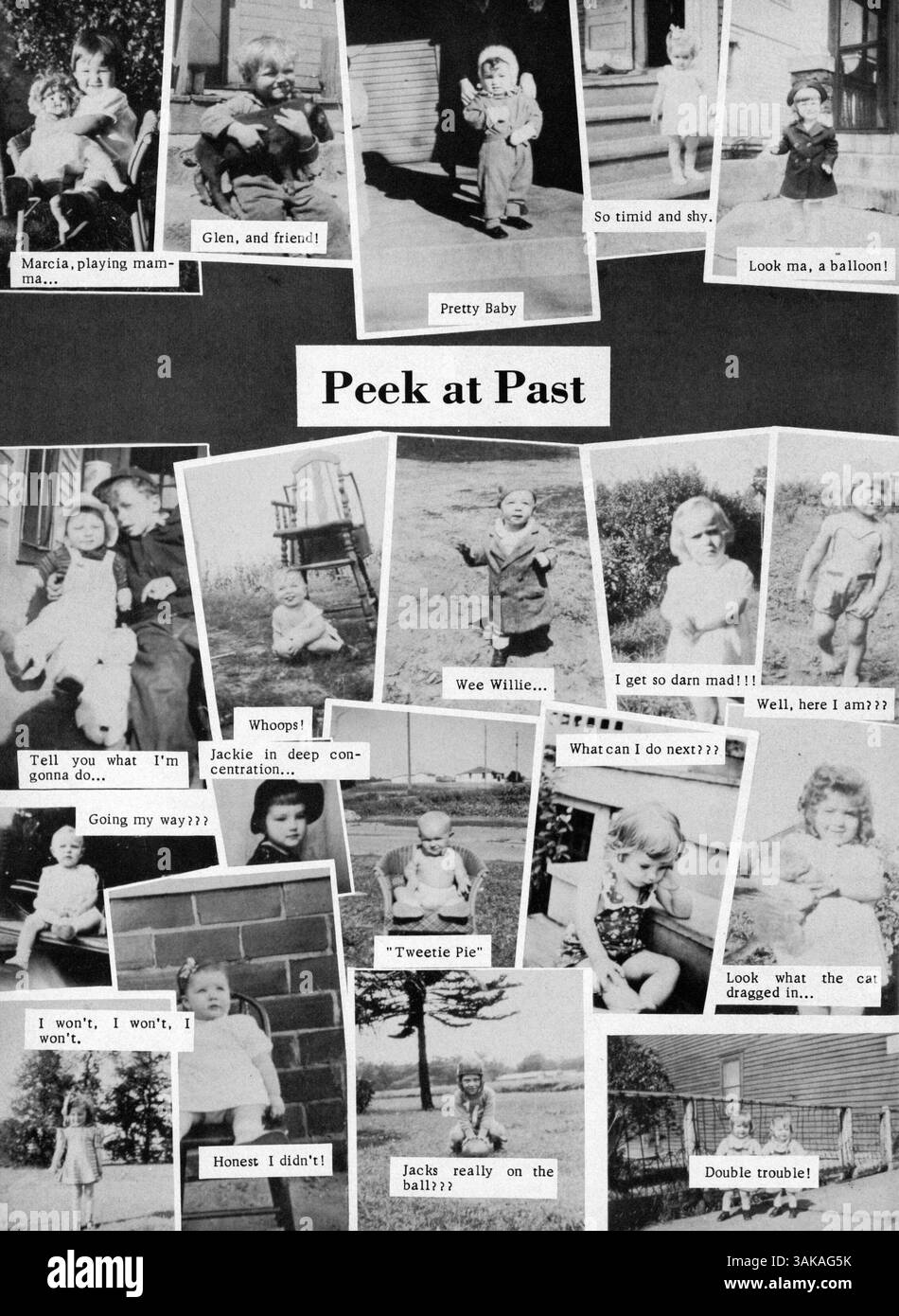 The 1954 Bloomington High yearbook captures the significant moments ...