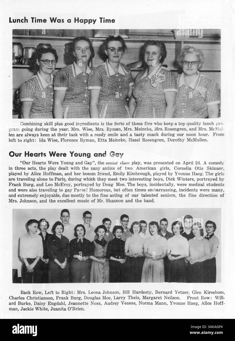 The 1954 Bloomington High School yearbook, 54 Bloomington Bear ...