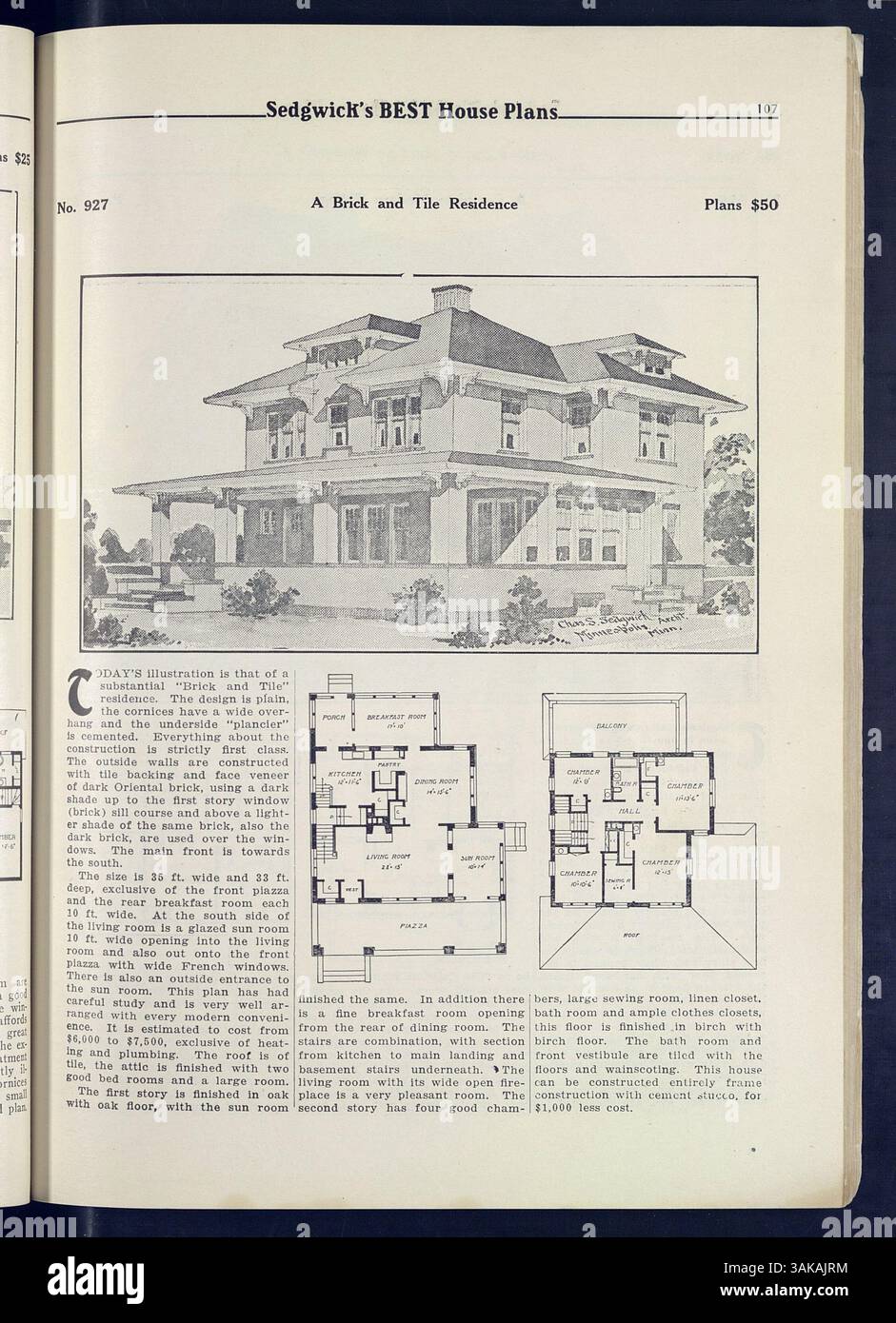 The twelfth edition of 'Sedgwick's Best House Plans' by Charles ...