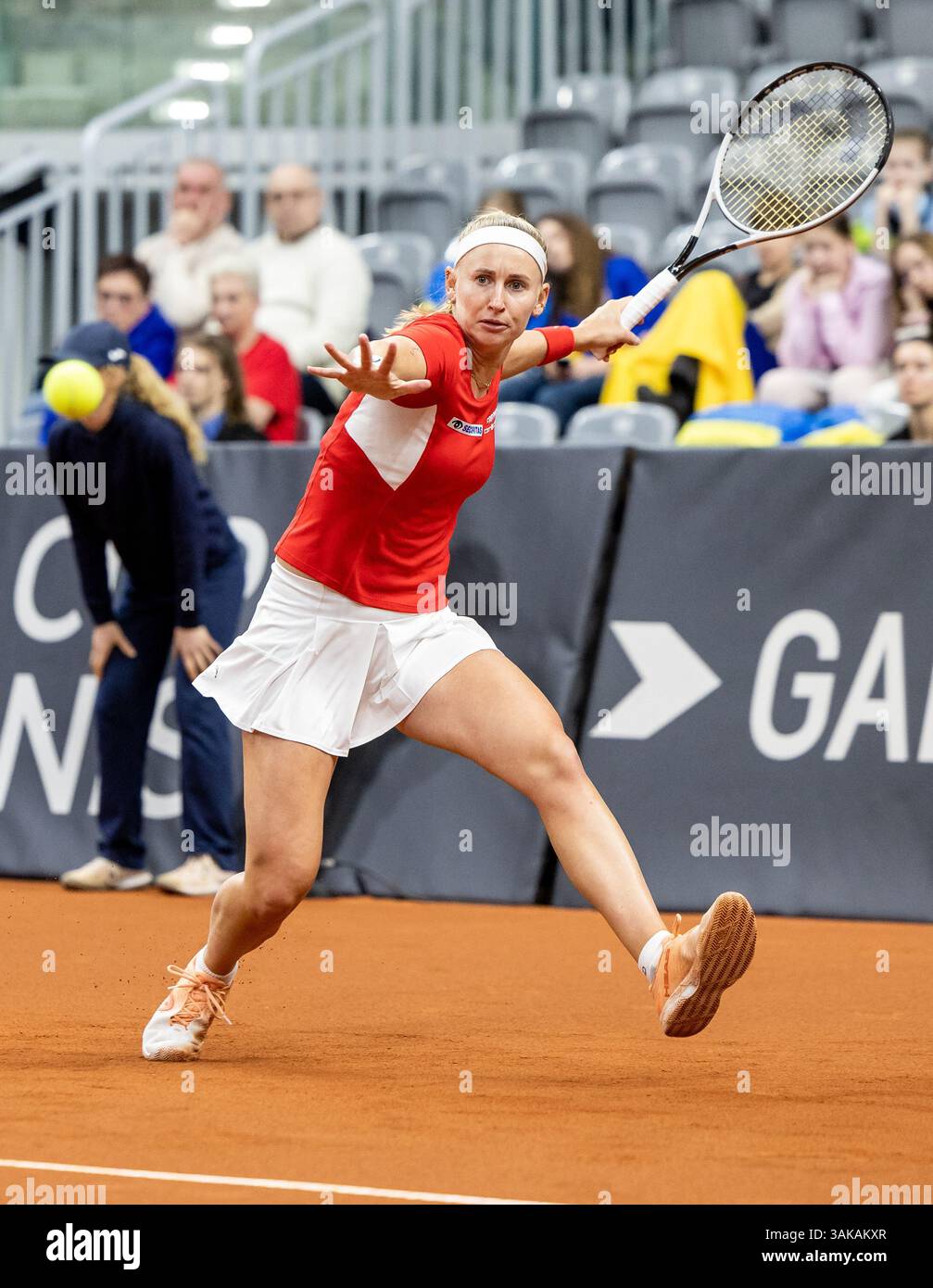 Radom Sports Center, Radom, Poland. 12th Apr, 2025. Billie Jean King ...
