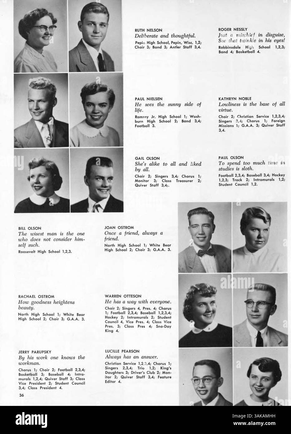 The 1954 edition of 'The Antler' yearbook captures Minnehaha Academy’s student life, sports ...