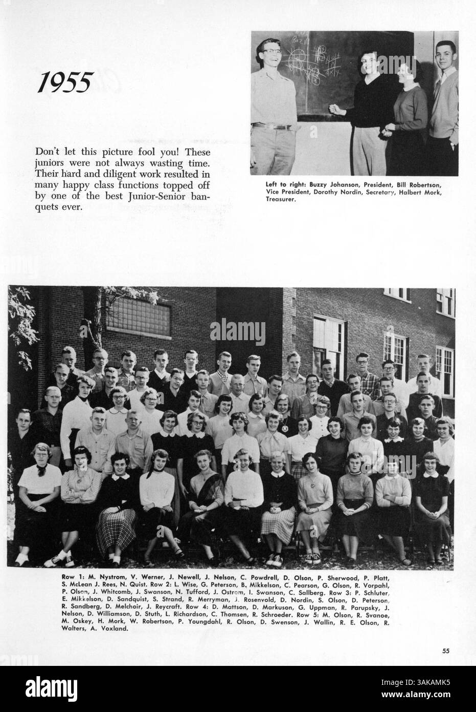 This 1954 'Antler' yearbook from Minnehaha Academy showcases the ...