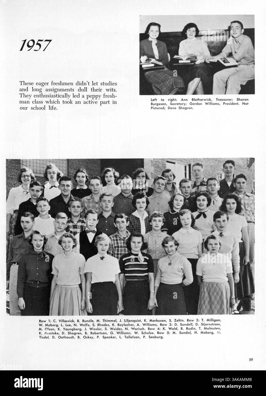 The 1954 'Antler' yearbook from Minnehaha Academy highlights students, teachers, clubs ...
