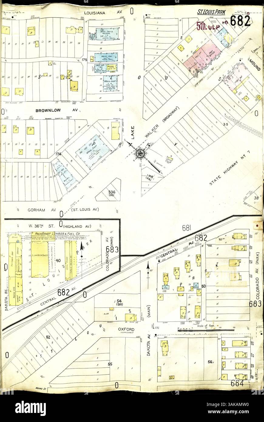 The Sanborn Insurance Maps of Minneapolis, from 1912 to 1930, display ...