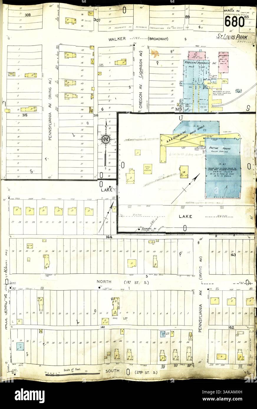 Sanborn Insurance Maps, created between 1912 and 1930, chart the urban ...