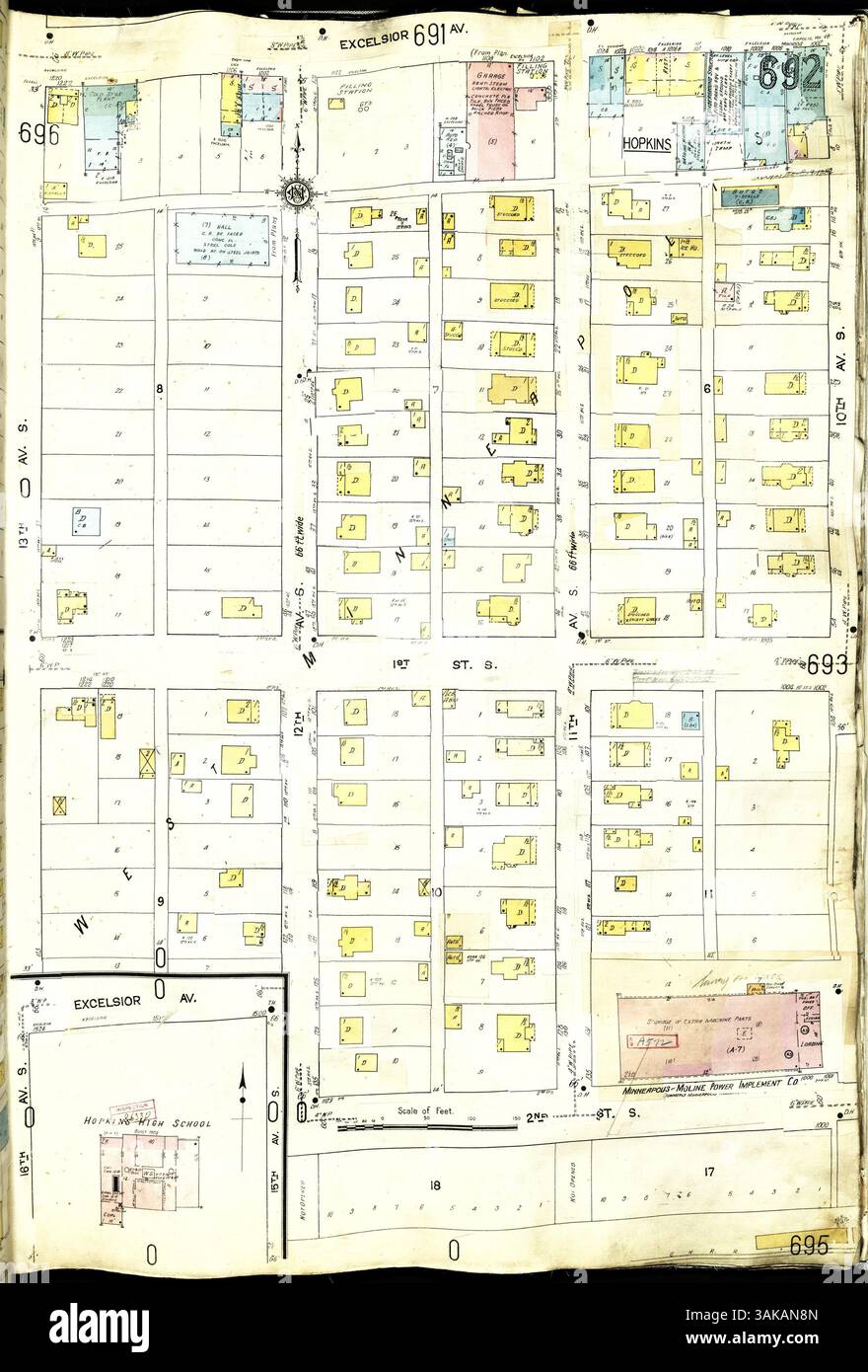 The Sanborn Insurance Maps provide extensive details of Minneapolis ...