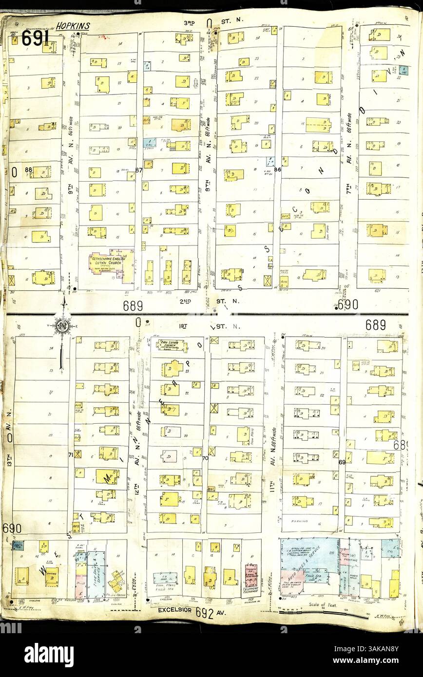 Sanborn Insurance Maps of Minneapolis track the city’s expansion ...