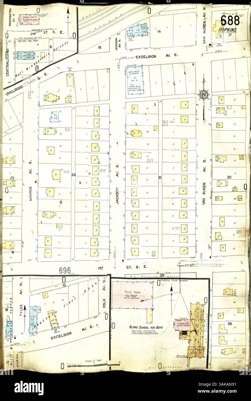 This volume of the Sanborn Insurance Maps features detailed city plans ...