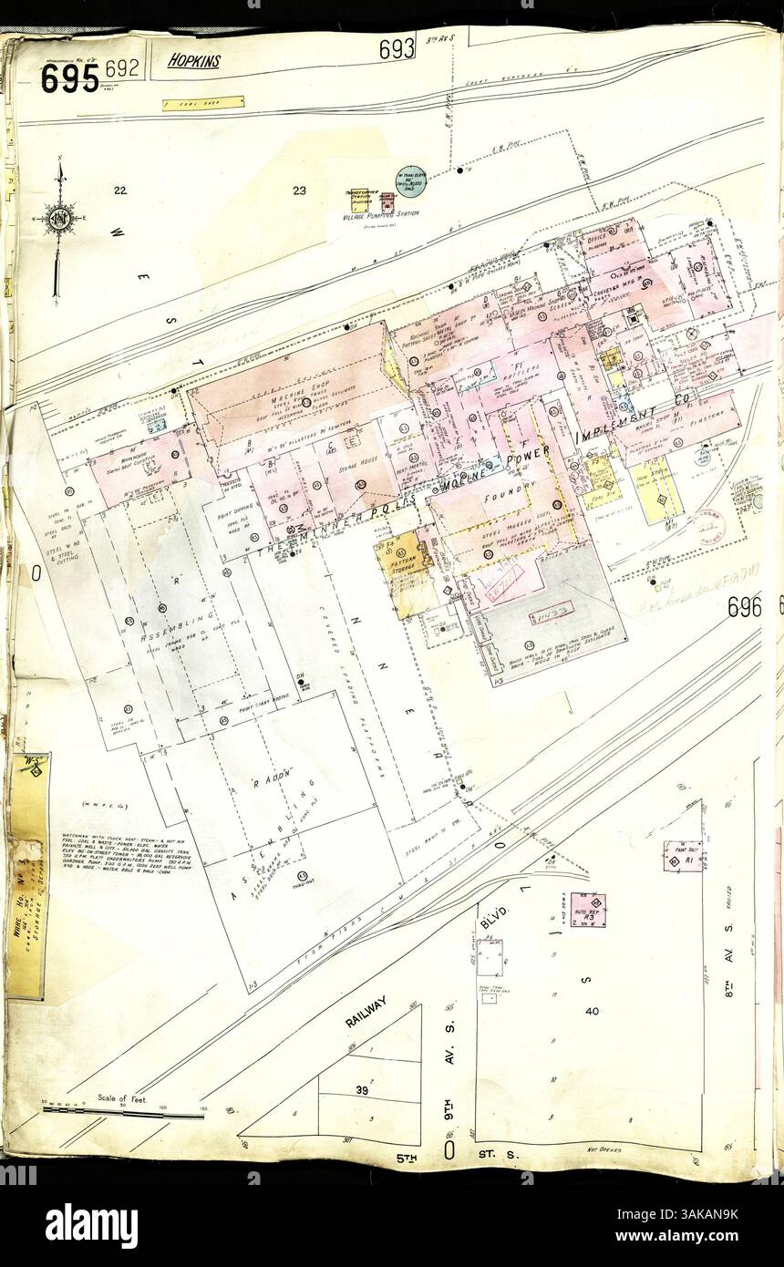 The Sanborn maps for Minneapolis show detailed information on buildings ...