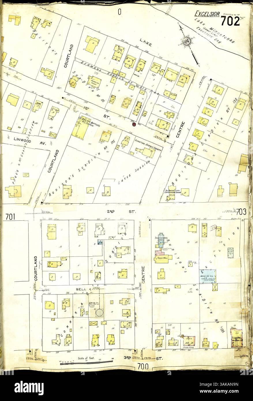 The Sanborn insurance maps, drawn at a 50-feet-to-one-inch scale ...