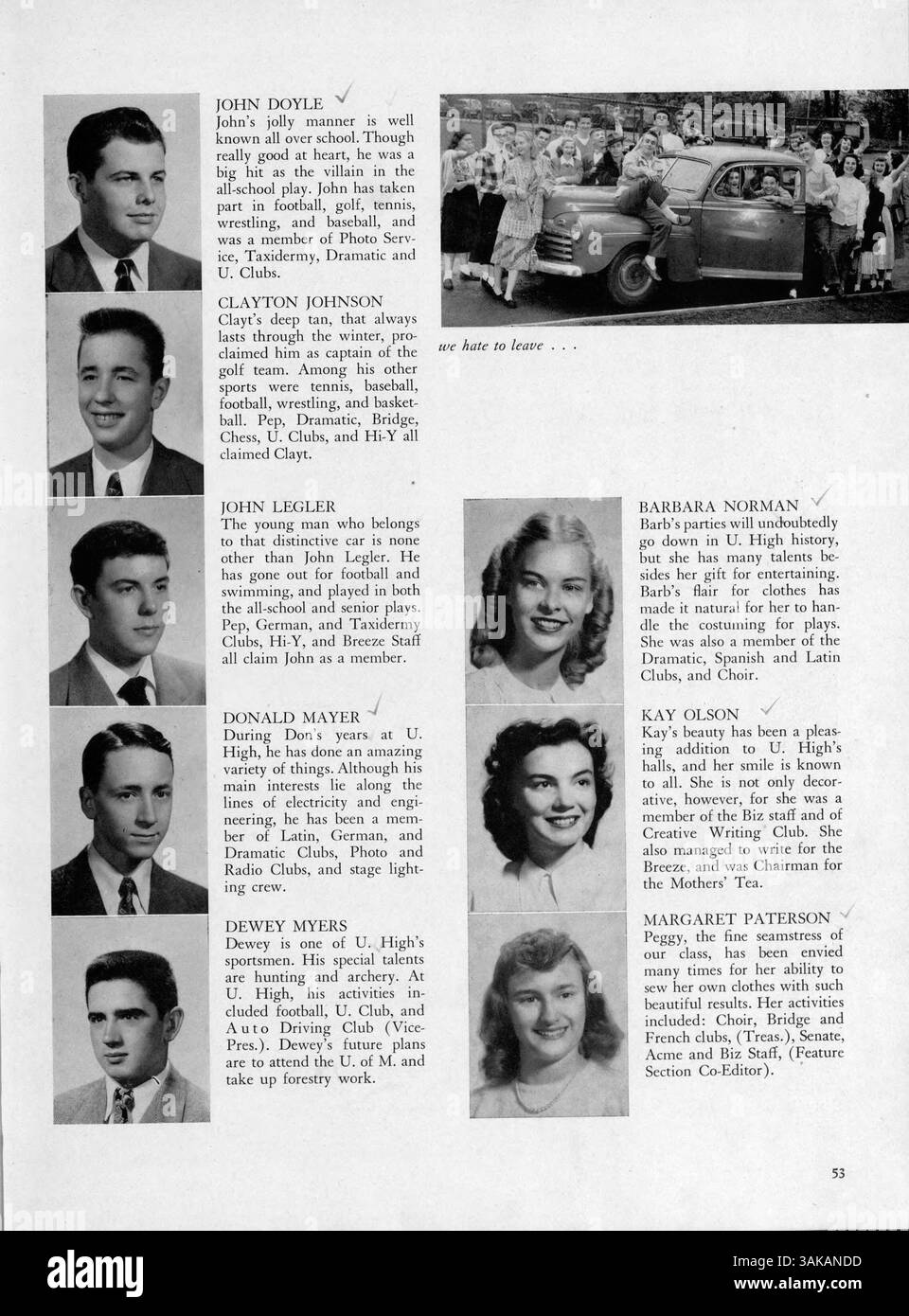 The 1948 University High Yearbook, Bisbila, preserves the key moments ...
