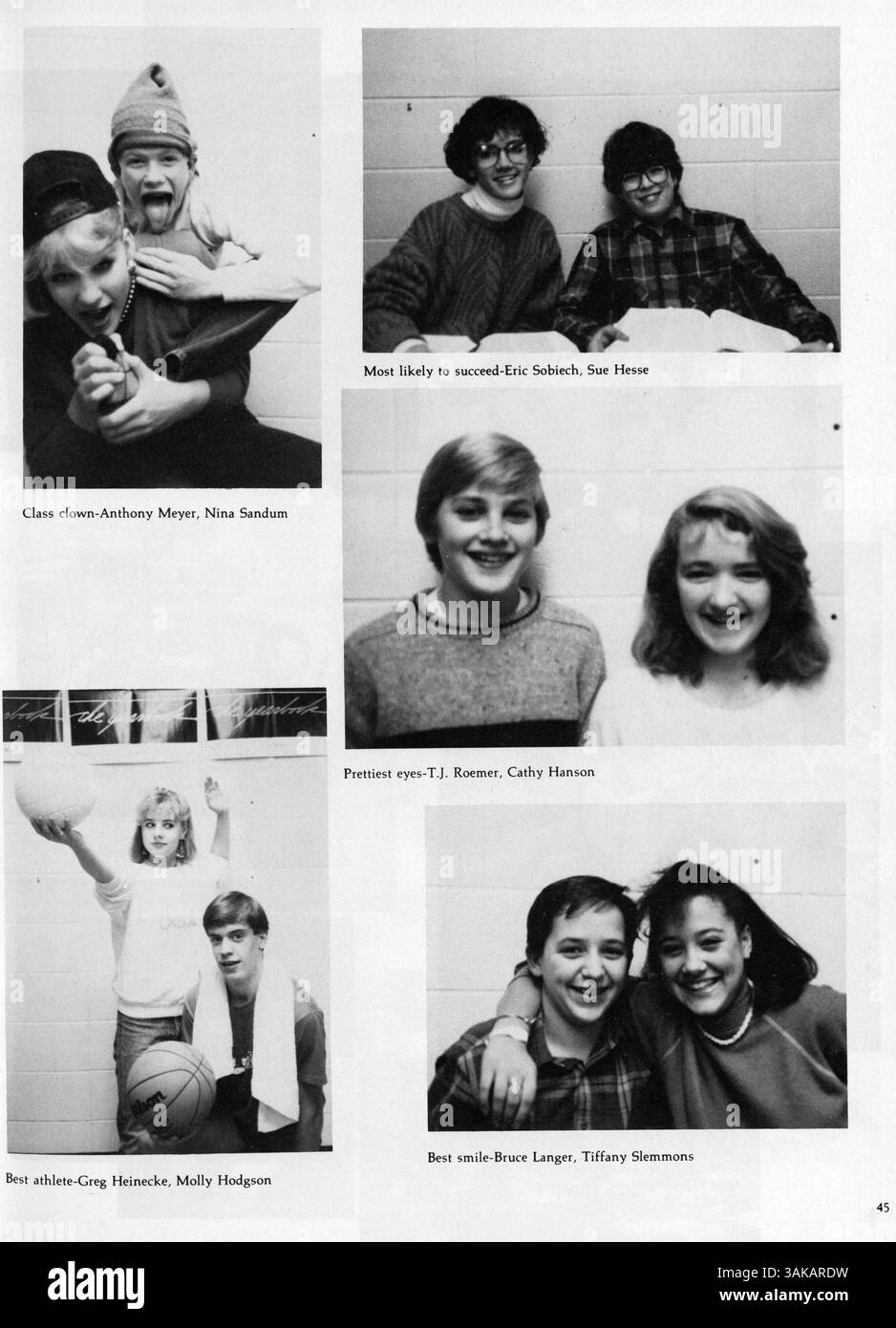 The 1986 Hopkins North Junior High Yearbook, 'The Legend Lives On '85 ...
