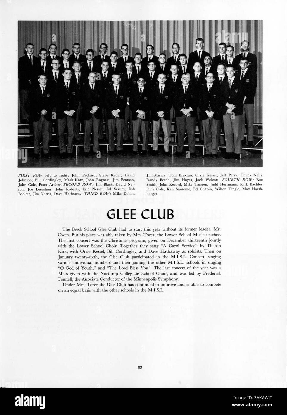 The 1964 edition of Mustang, Breck High School’s yearbook, documents ...