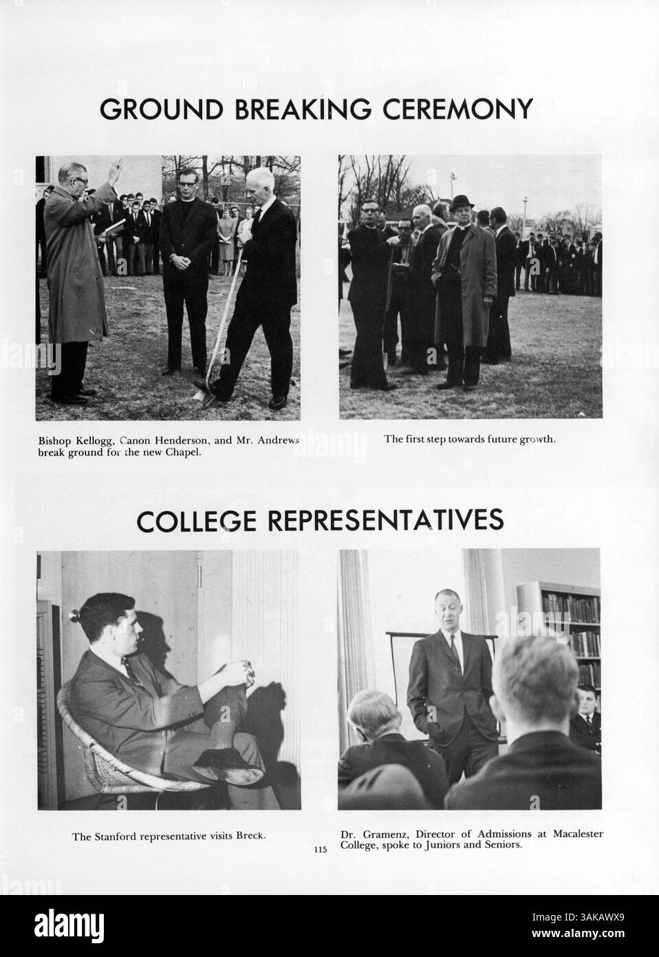 The 1965 Mustang Yearbook reflects on the significant moments of Breck ...