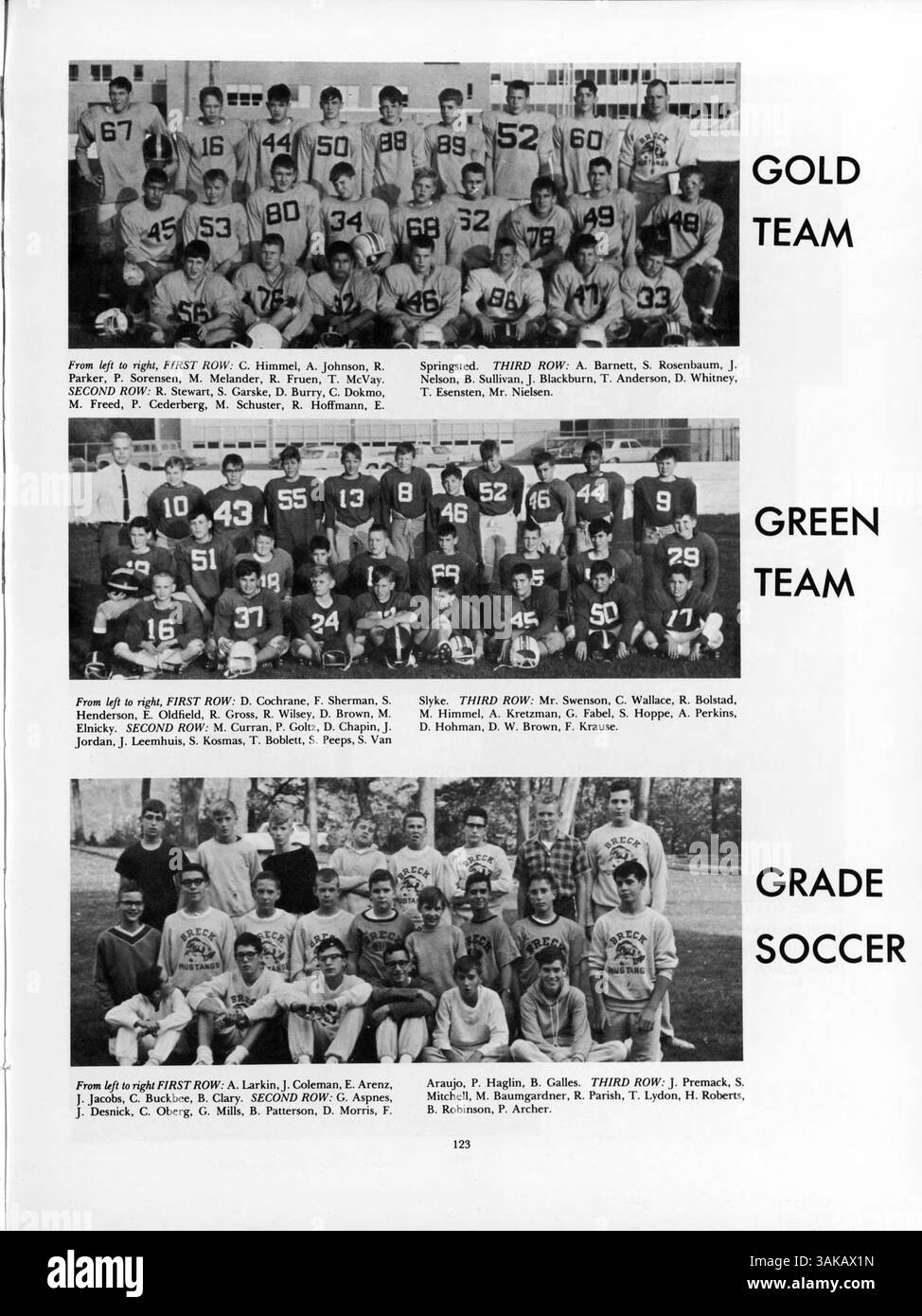 The 1965 edition of the Mustang Yearbook showcases the events of Breck ...