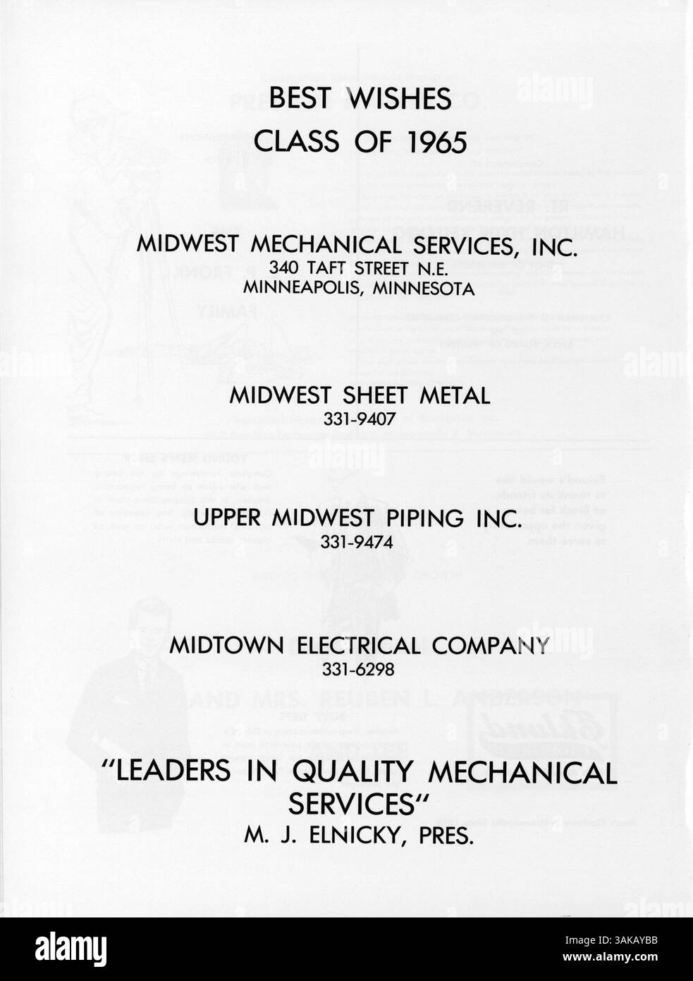 The 1965 Breck High School yearbook, Mustang 1965, captures key events ...