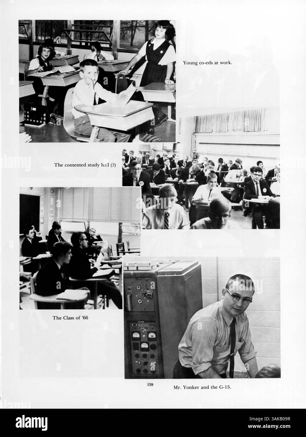 The 1965 Breck High School yearbook, Mustang 1965, captures the ...